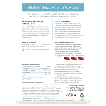 Bladder Support with Go-Less®