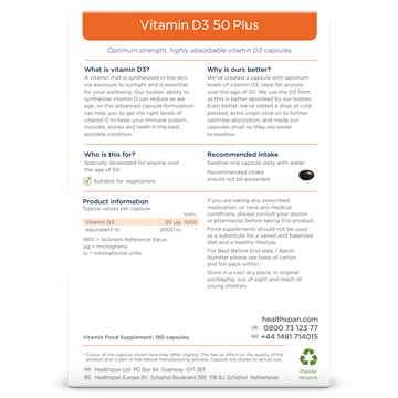 Vitamin D3 50 Plus