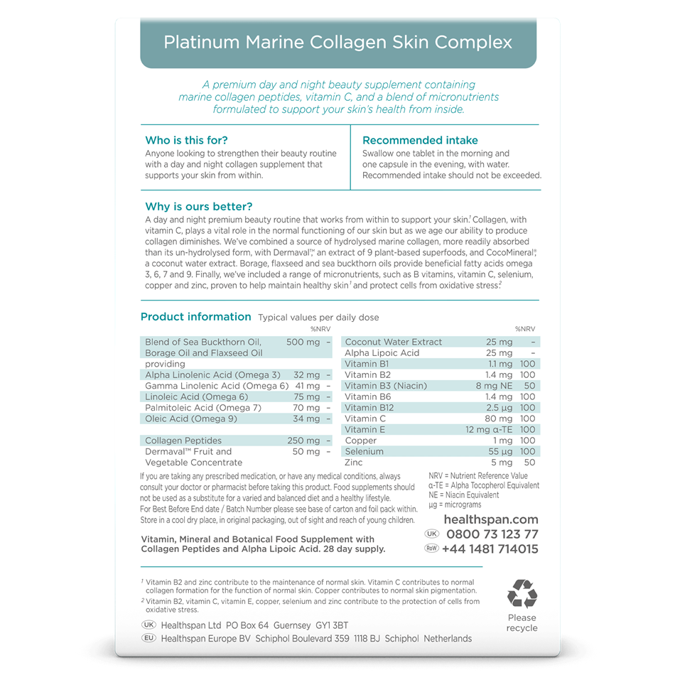 Platinum Marine Collagen Skin Complex